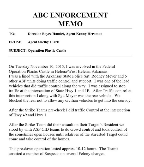 Bad Arkansas Alcoholic Beverage Control Division: ABC AGENT SHELBY ...