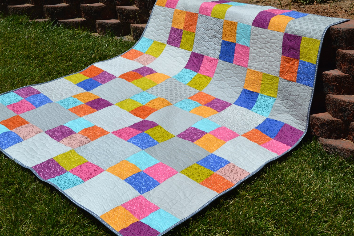 Happy Quilting: Layer Cake Checkmate Quilt