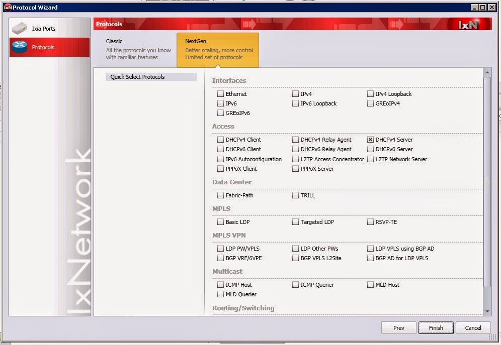 How to IxNetwork: IxNetwork NGPF: DHCP example configuration with traffic