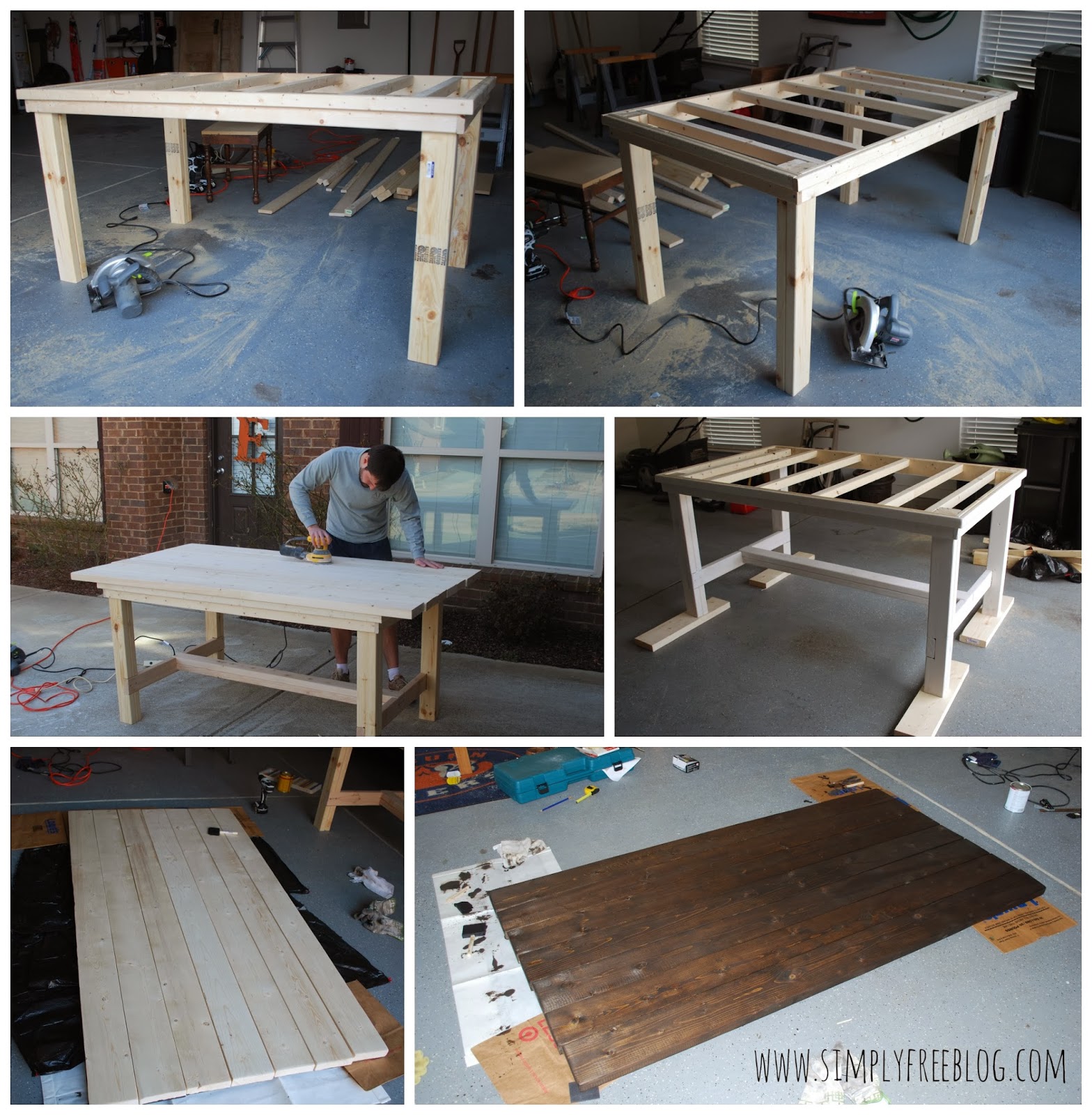 Pottery Barn Inspired Farmhouse Table | DIY - Simply Elliott