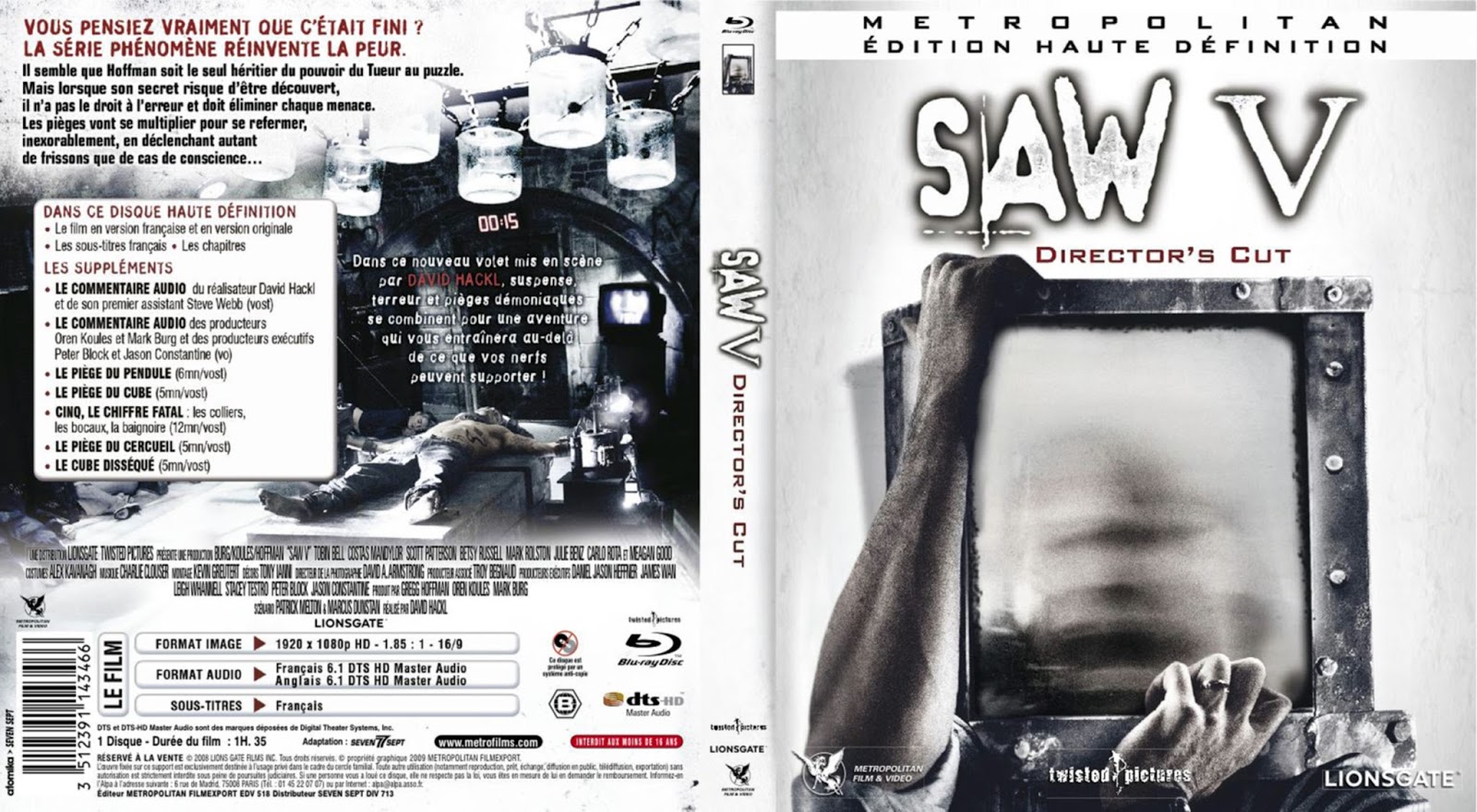 BLU-RAY JAQUETTES BLU-RAY: Saw V