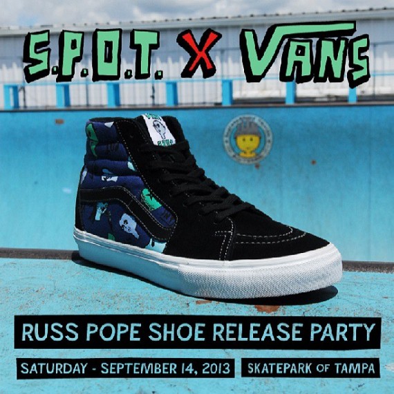The memory is recorded: SPoT x Vans Sk8 Hi Pro “Russ Pope”
