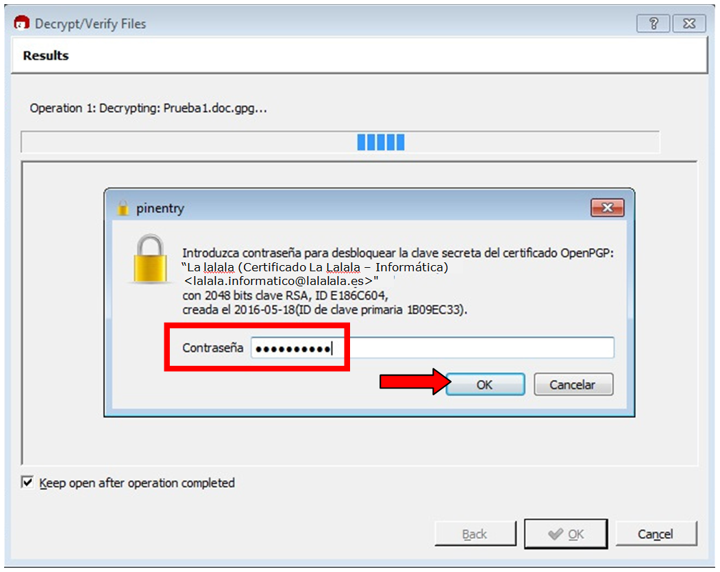Instalación y uso de Kleopatra - Trolas en la Red