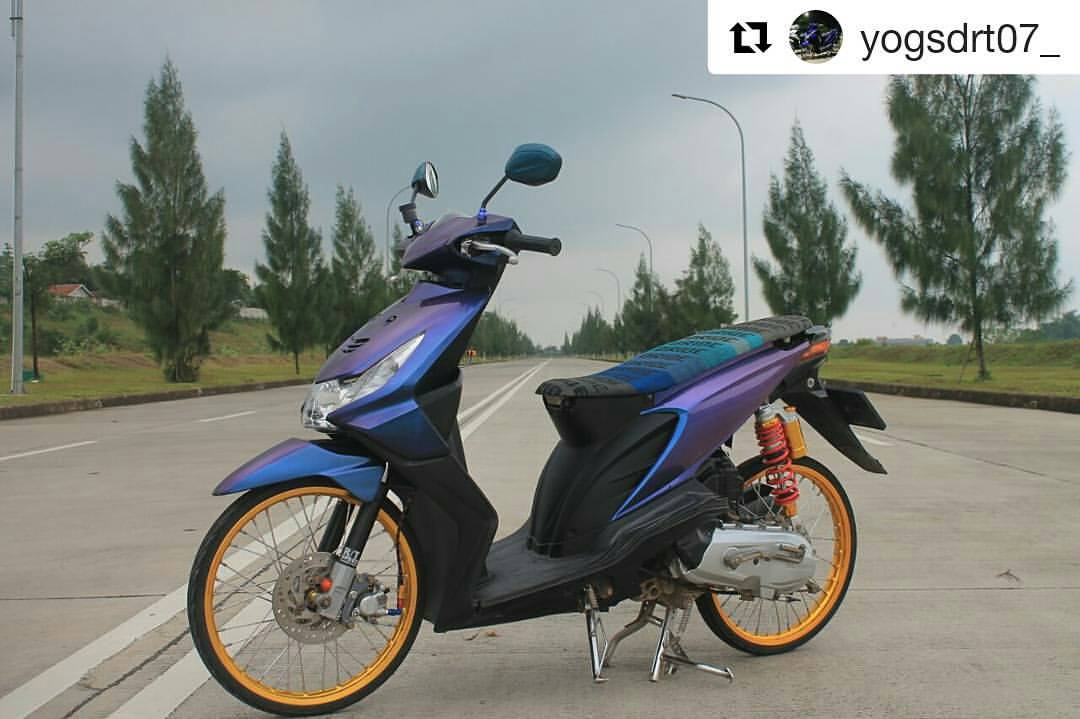 80 Foto Modifikasi Motor Beat Karbu Simple & Extream