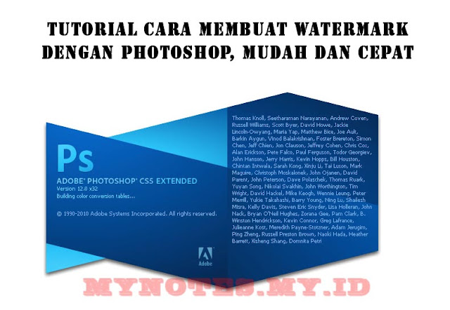 Tutorial Cara membuat Watermark Dengan Photoshop, Mudah dan Cepat - My ...