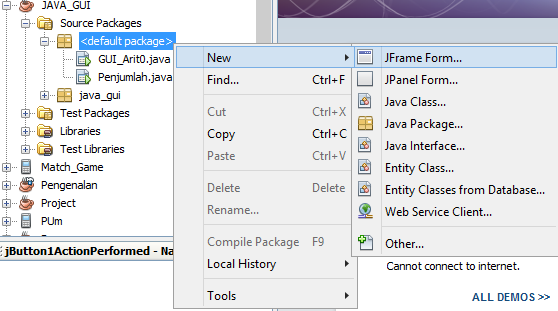Tugas: LAPORAN JAVA (JFRAME)