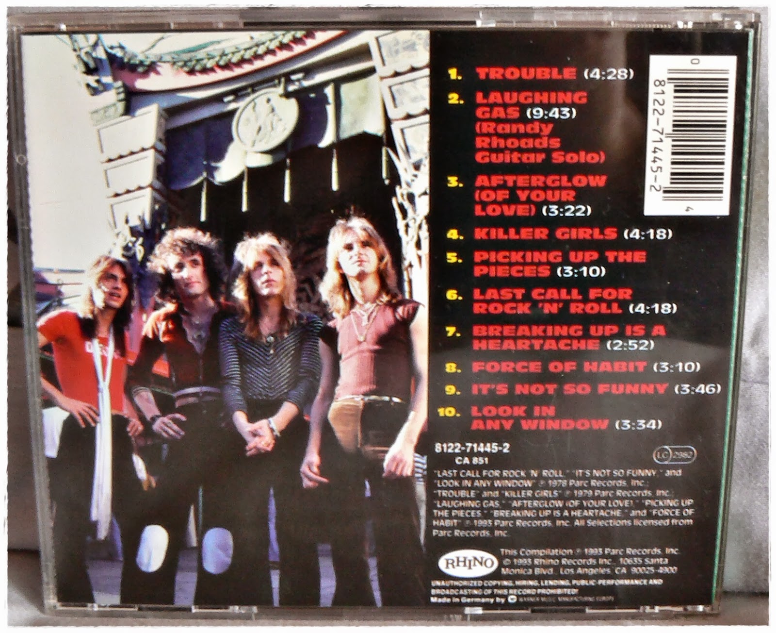 ZEPPELIN ROCK: Quiet Riot - The Randy Rhoads Years (1993): Crítica del ...
