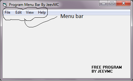DPA by JEEVMC: Membuat Menu Bar di Visual Basic 6. Singkat Padat Jelas!!