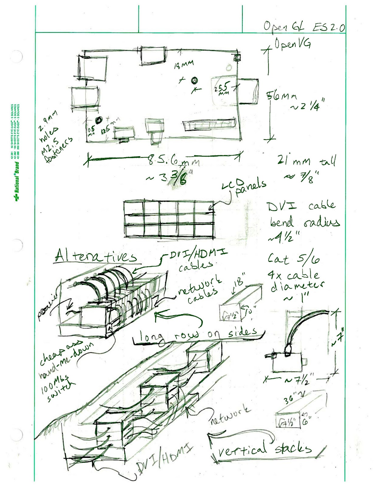 SDSC Sandbox: Raspberry Pi Cluster Rack Sketch