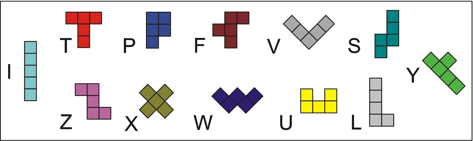 artimadeira: Pentaminós