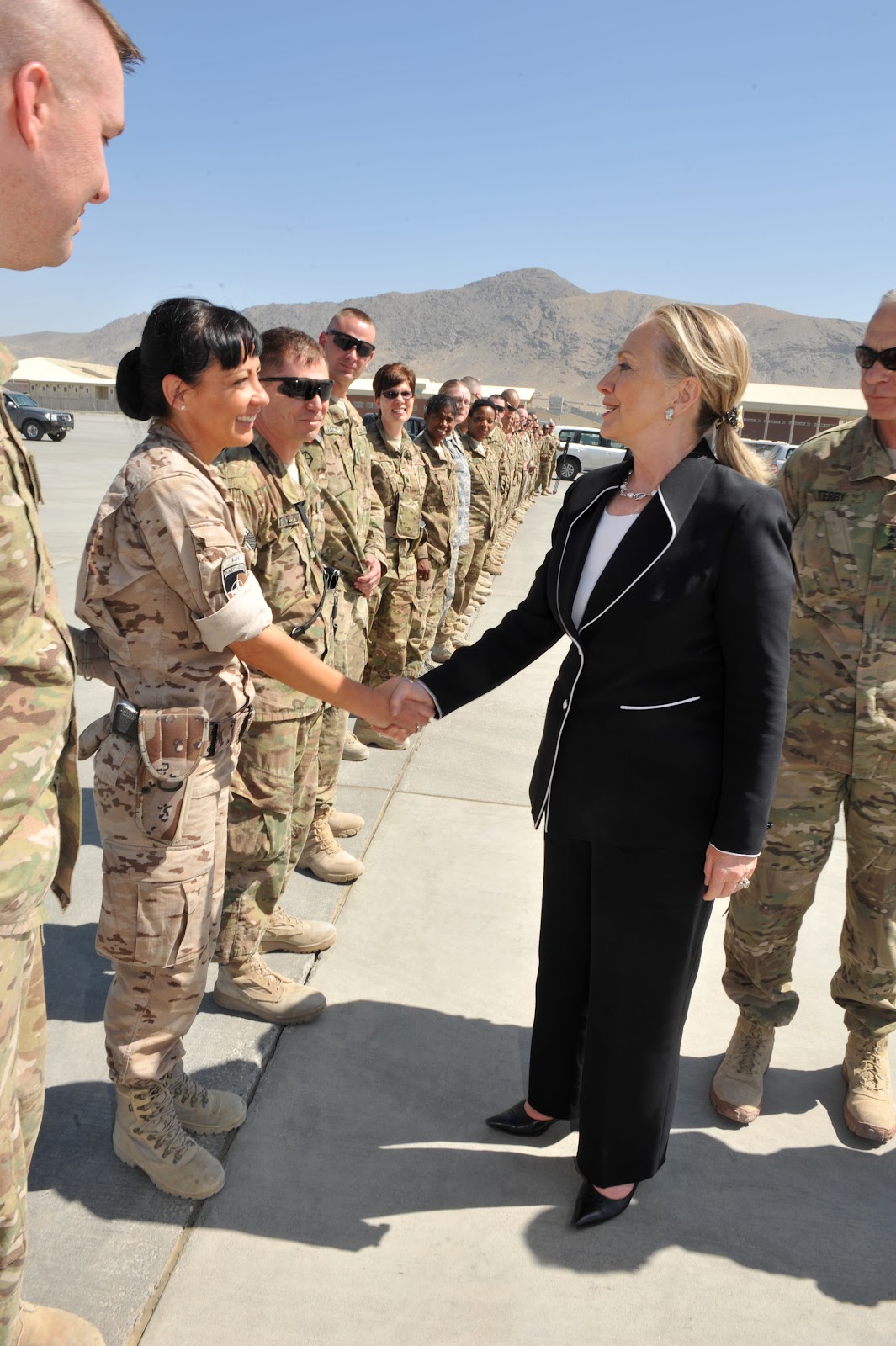 SNAFU!: Hillary's vist to Afghanistan....a feminist photo-op...