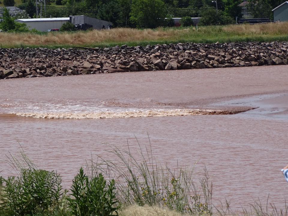 Reflections Visits Nova Scotia 2016: August 2, 2016 - - Truro Tidal Bore