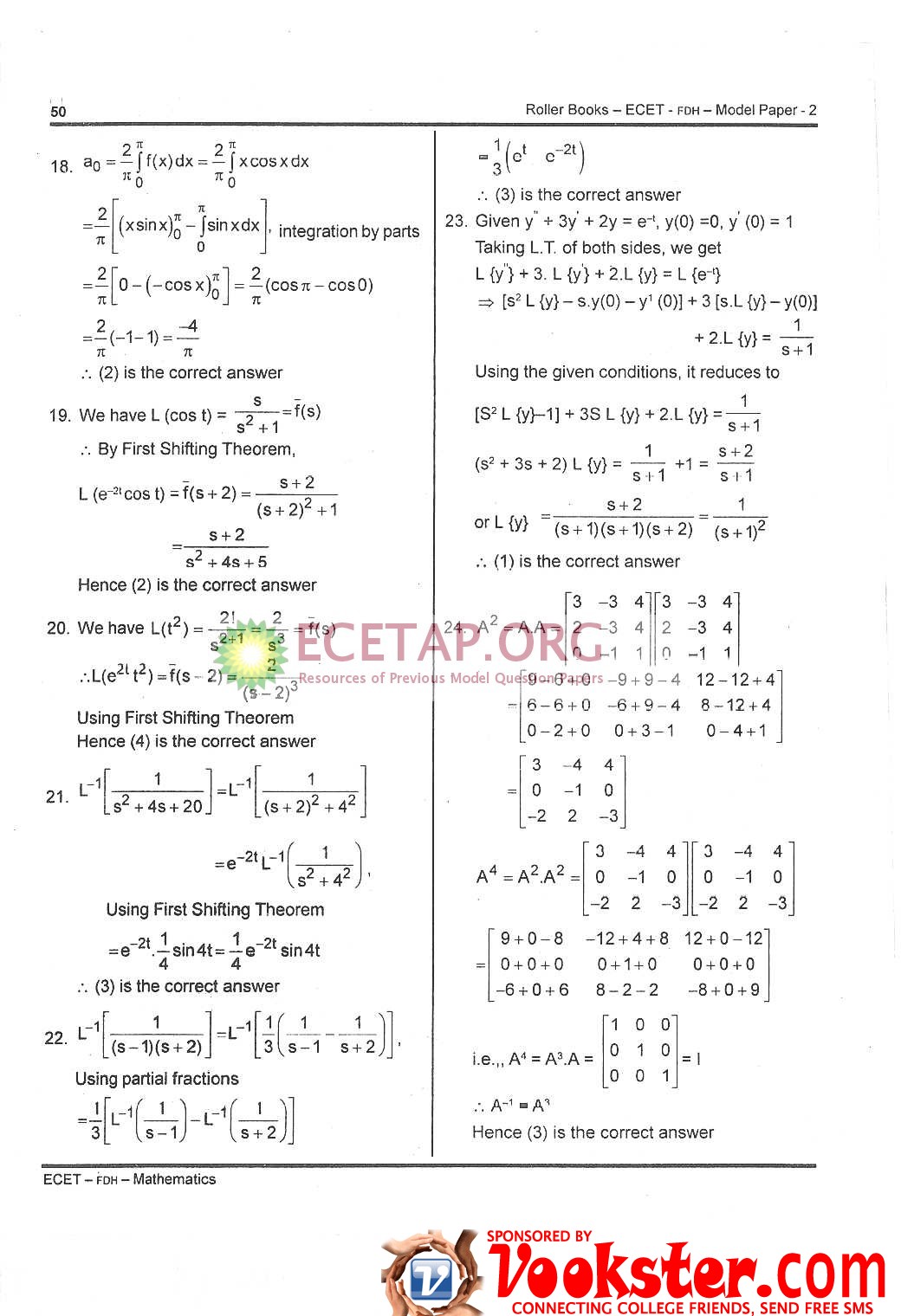 ECETAP - 2016, Previous, Model Papers, Question Papers EEE,ECE,SCE ...