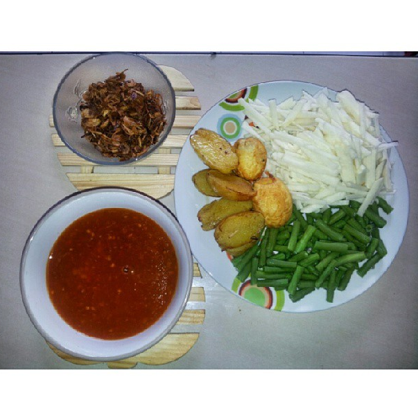 IzanSalleh: Resepi Rojak Sayur Kuah Merah-Senang umpama 123