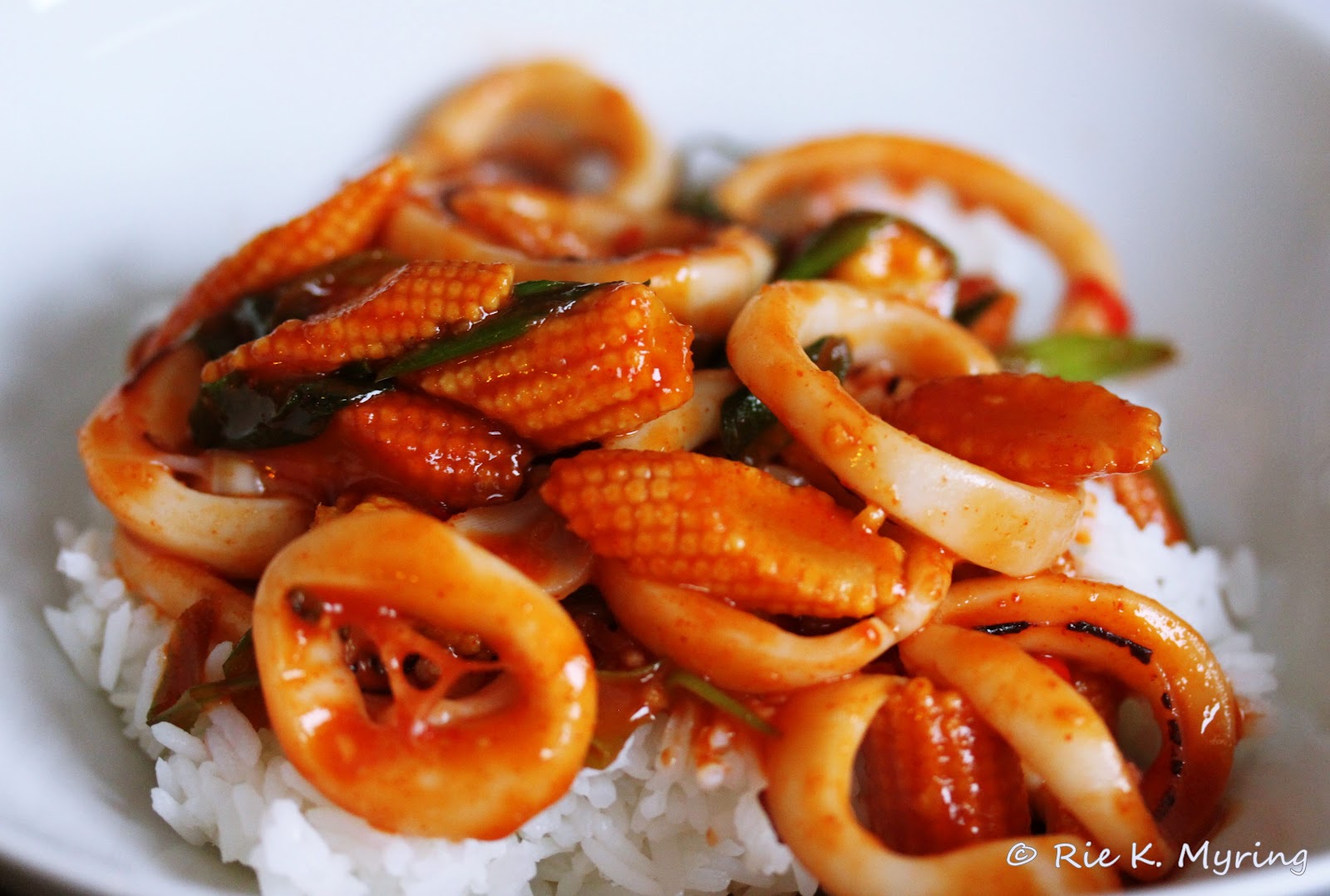 This and That... Here and There: Dinner tonight: Korean Calamari