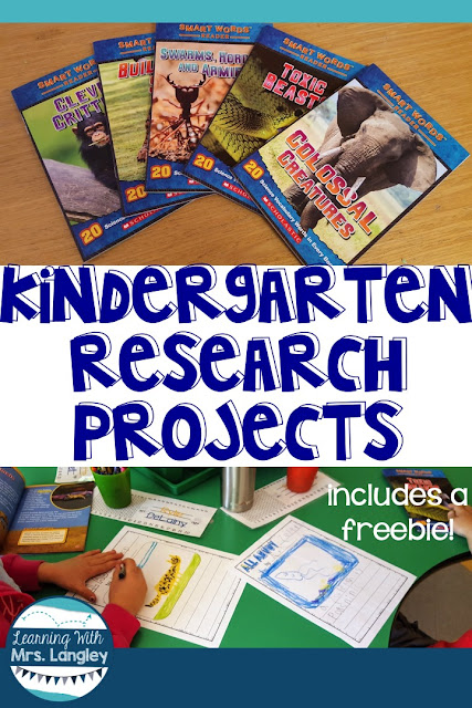 Kindergarten Research Projects | Learning with Mrs. Langley