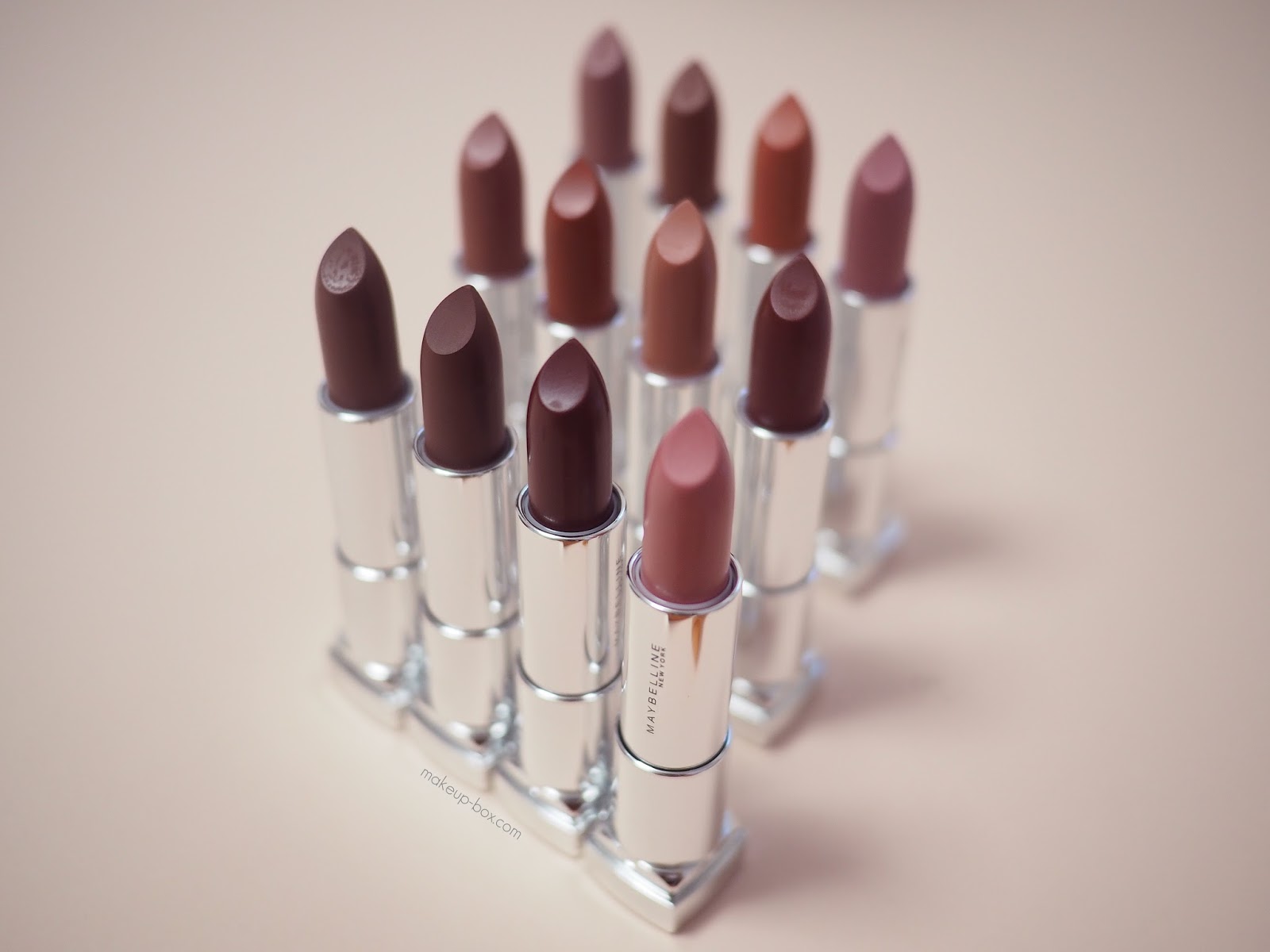 The Makeup Box: Maybelline Color Sensational Inti-matte Nude swatches