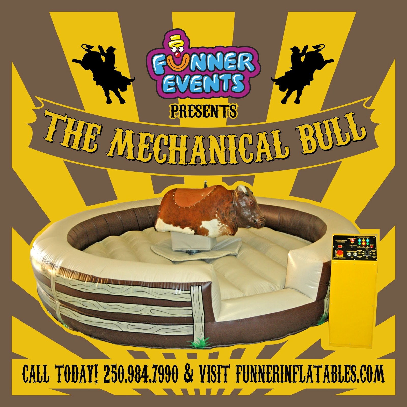 Freelance Graphic Designer: Funner's Mechanical Bull Board Design