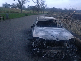Martin's View: Burnt Out Car - Crammond Foreshore