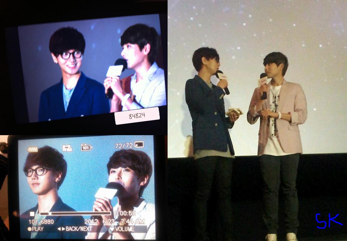 SUPER JUNIOR: 120622 YEWOOK Couple at I AM Movie Screening at CGV
