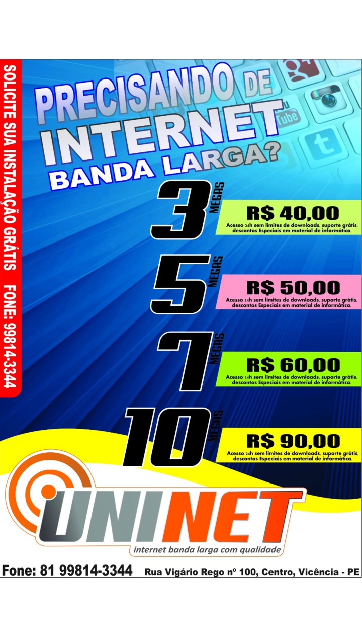 UniNet Internet Banda Larga com Qualidade - Confira Nossos Planos ...