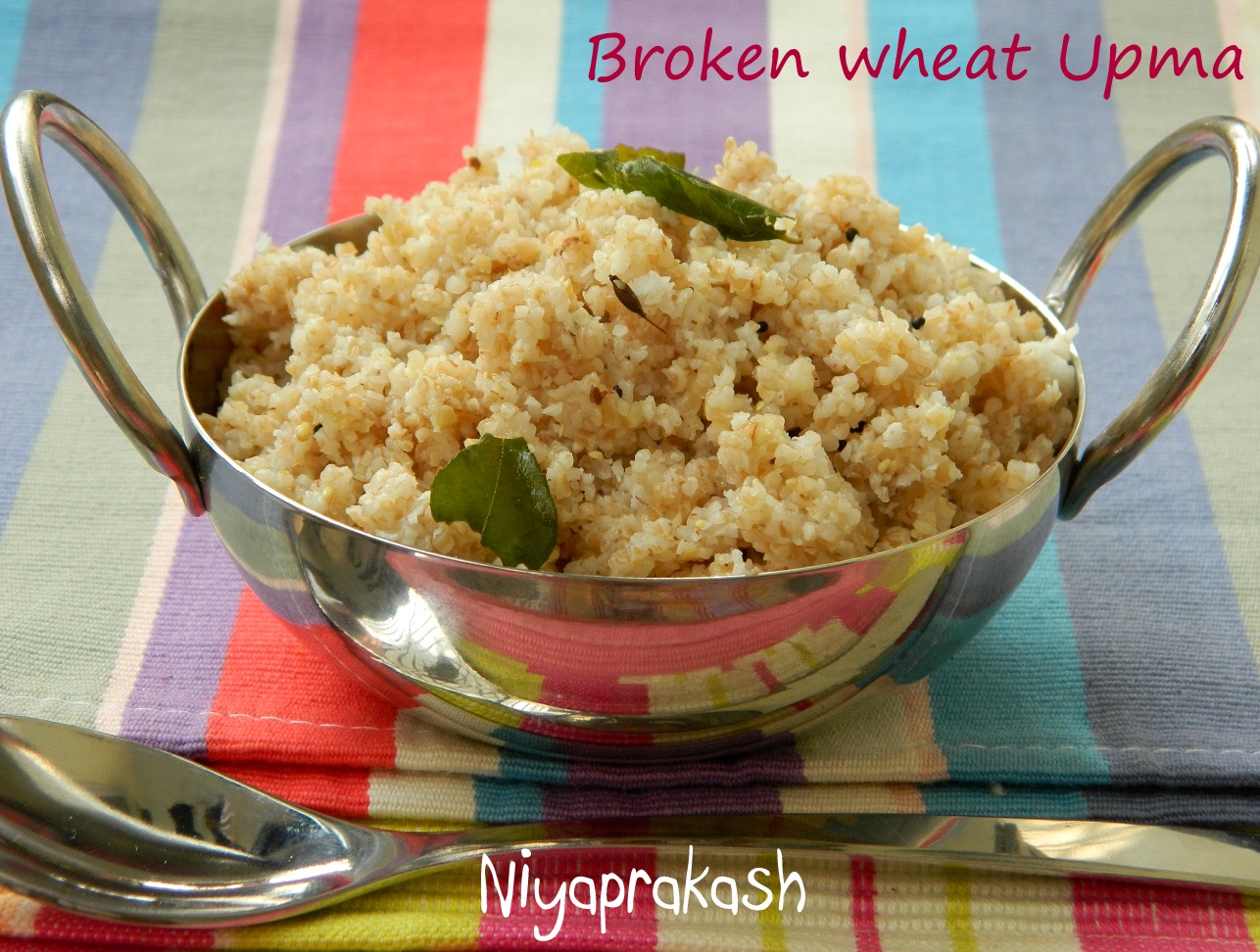 Niya's World: Broken Wheat Upma