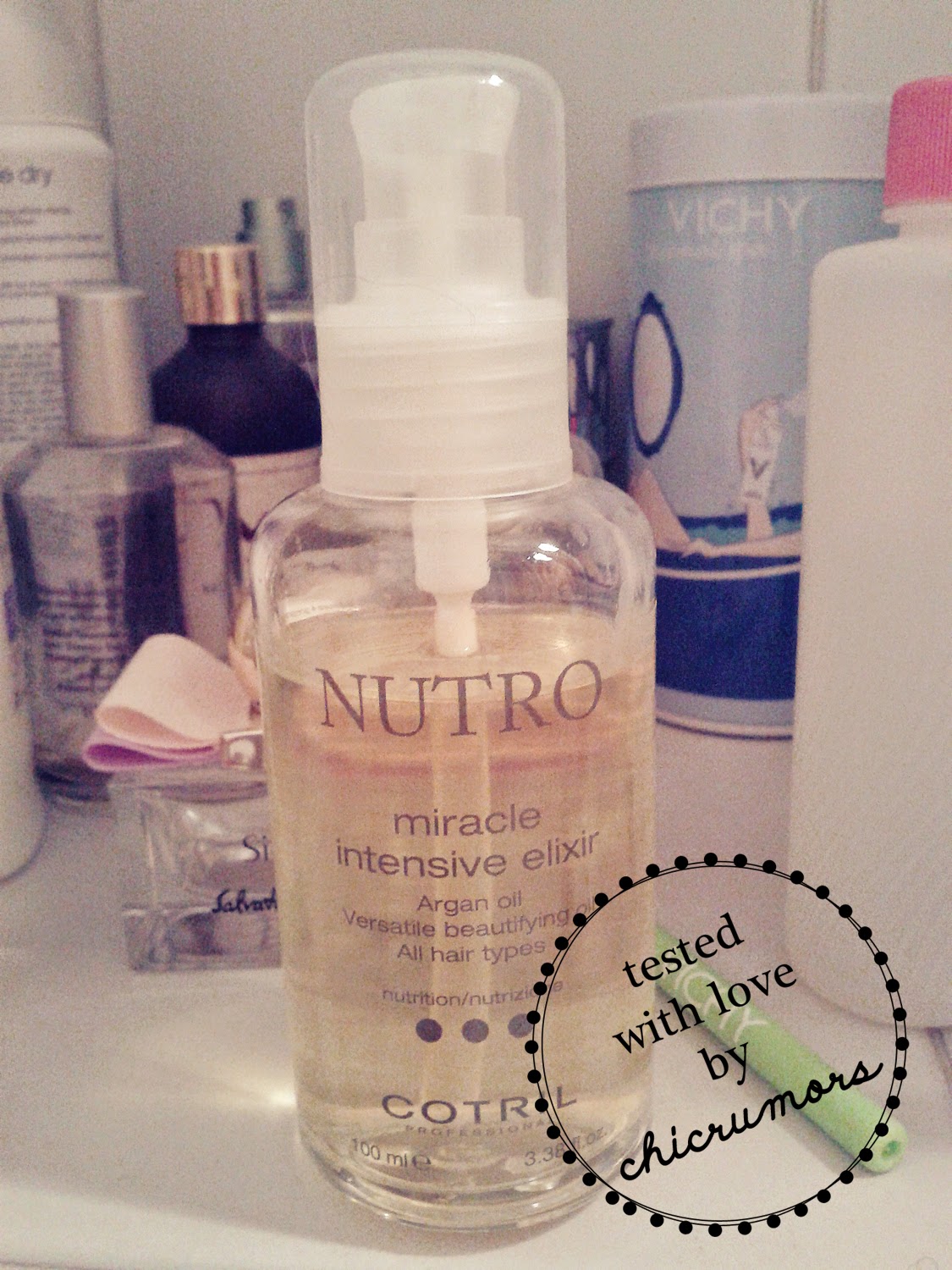 Chic Rumors: PROVATO PER VOI // NUTRO Miracle Intensive Elixir Argan ...