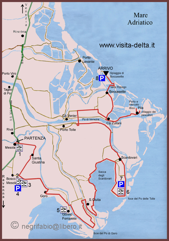 Blog a modo mio...: In moto sul Delta del Po