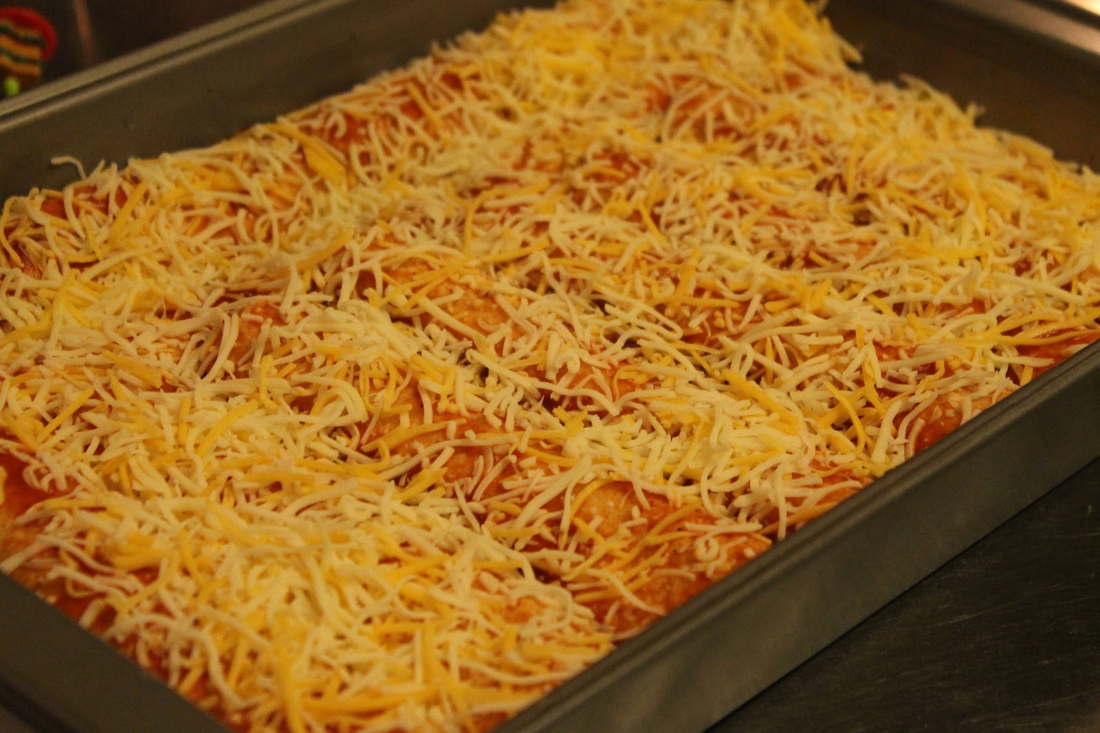 Play For a Day: Cooking for Kids: Creamy Cheesy Chicken Enchiladas