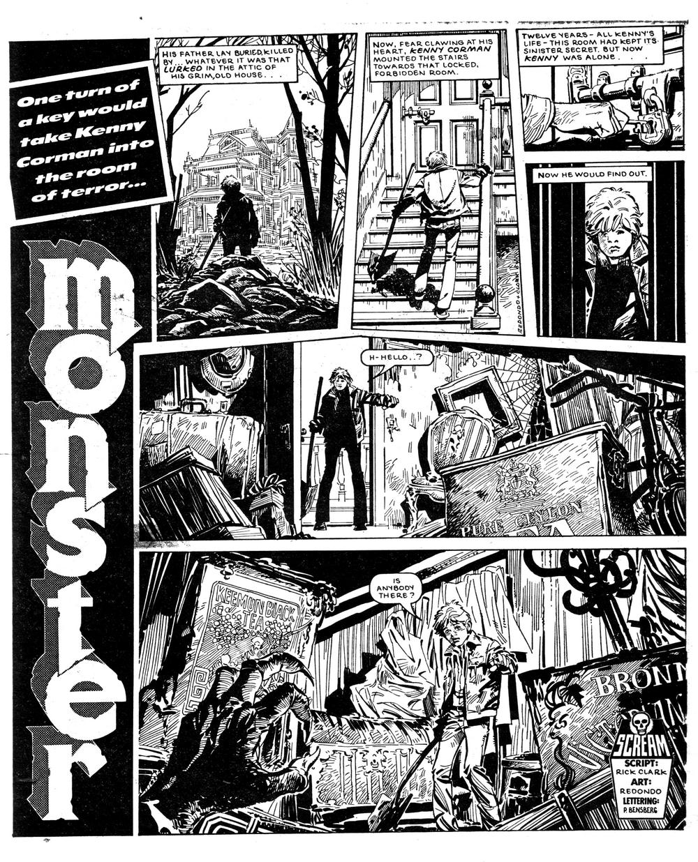 Hairy Green Eyeball 3: SCREAM #2, horror comics from UK, 1984