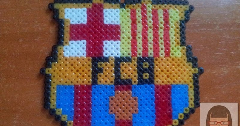 Mi Propio Pixel Art con Hama Beads: Iman FC Barcelona