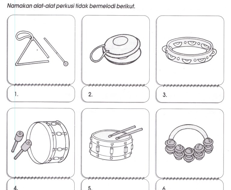 gambar mewarna alatan muzik kastenet - RudytePhillips