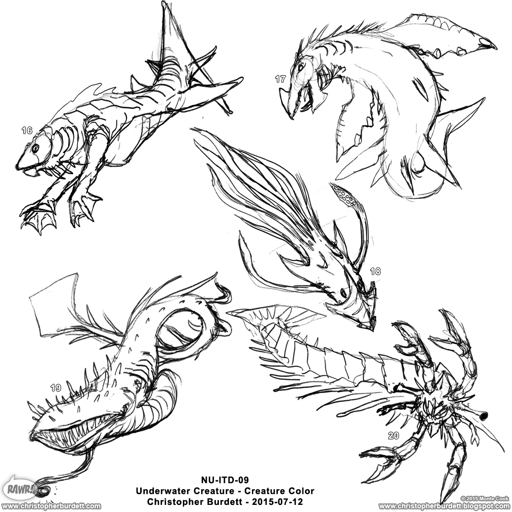 The DOODLES, DESIGNS, and aRT of CHRISTOPHER BURDETT: Numenera Monsters ...