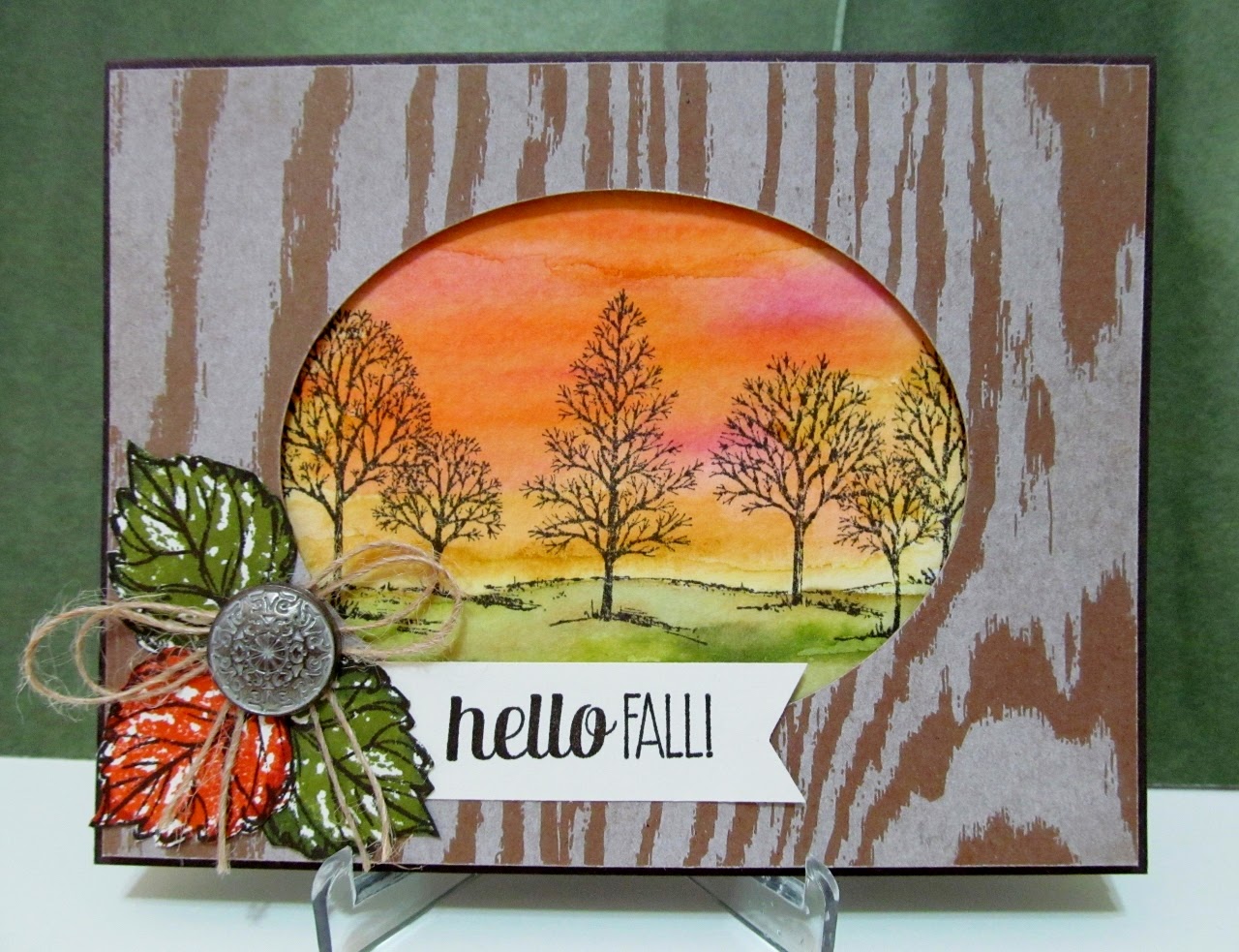 Savvy Handmade Cards: Hello Fall Card for The Paper Players