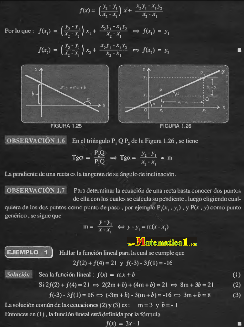 FUNCIONES LINEALES EJERCICIOS RESUELTOS