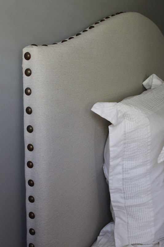 DIY Drop Cloth/Nailhead Trim Upholstered Headboard TutorialDIY Show Off ...