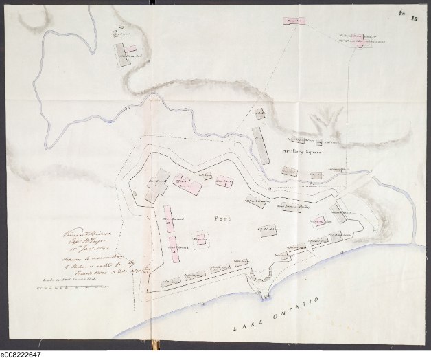 Fort York and Garrison Common Maps: 1842 Biscoe: Plan of Fort York