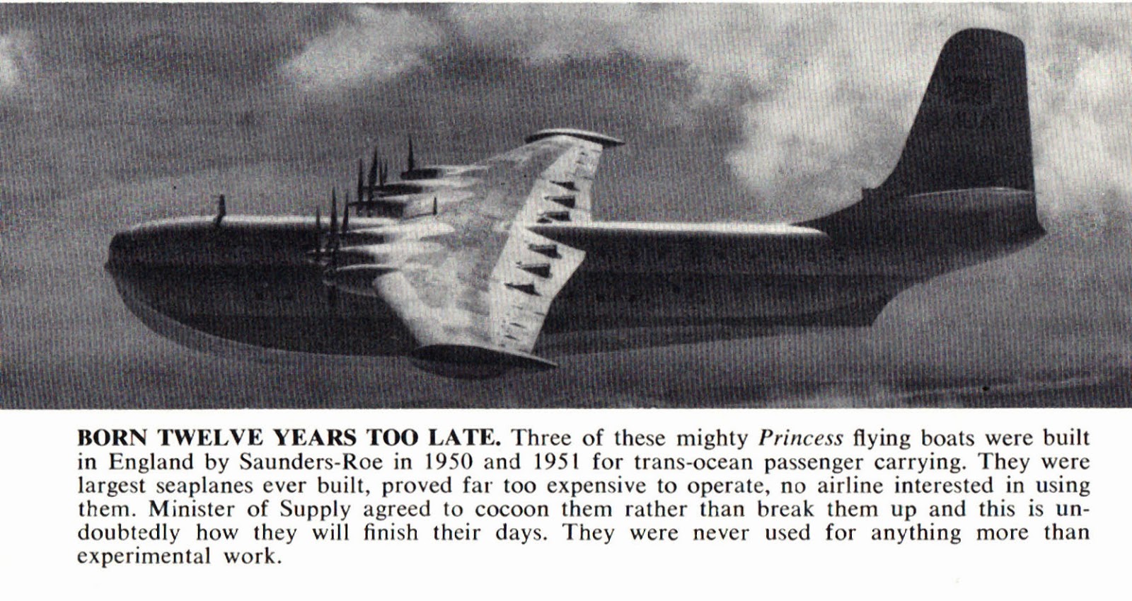 Progress is fine, but it's gone on for too long.: Saunders Roe Princess ...