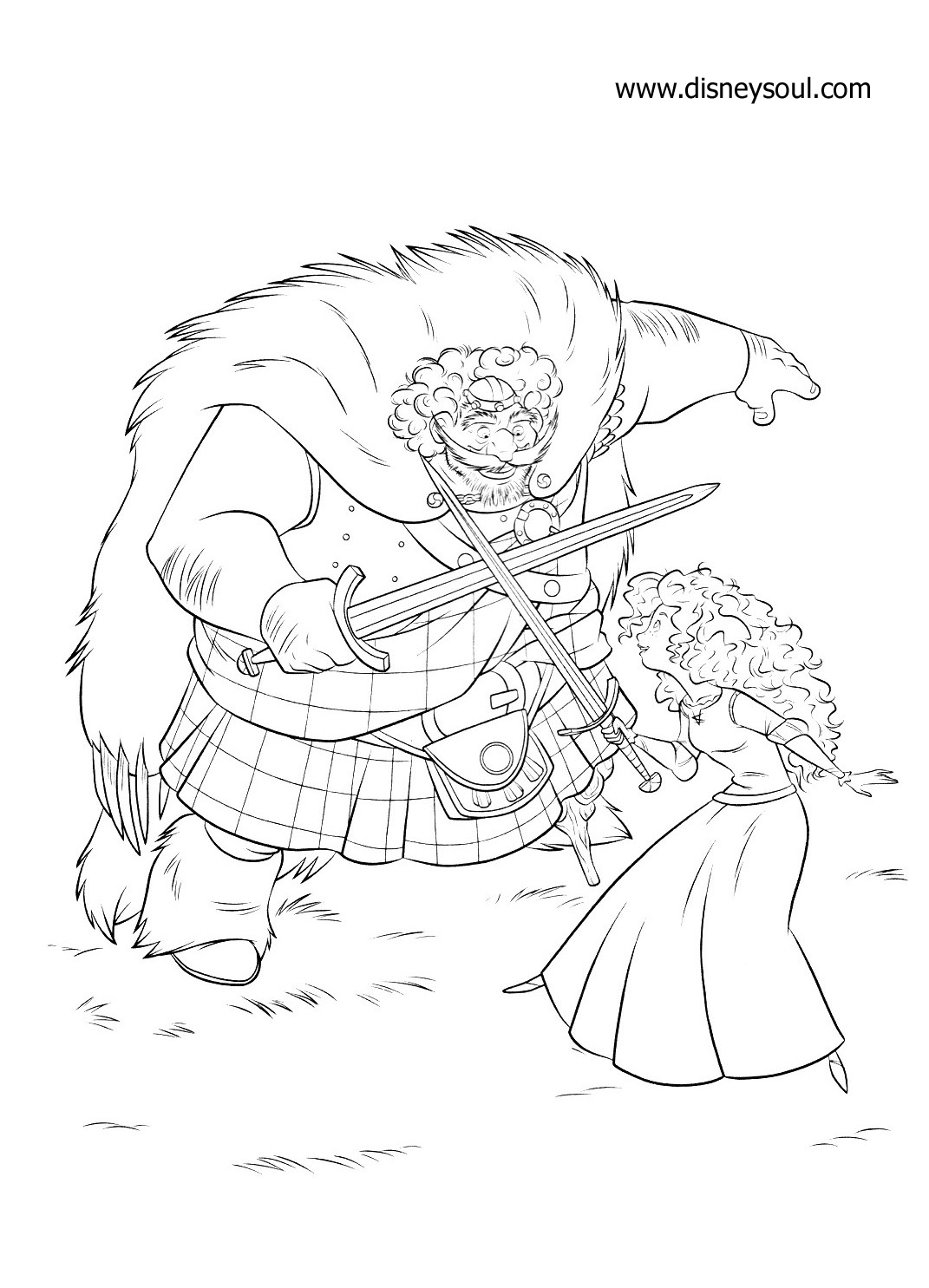 Disney Soul: Dibujos para colorear de "Brave (Indomable) / Valiente"