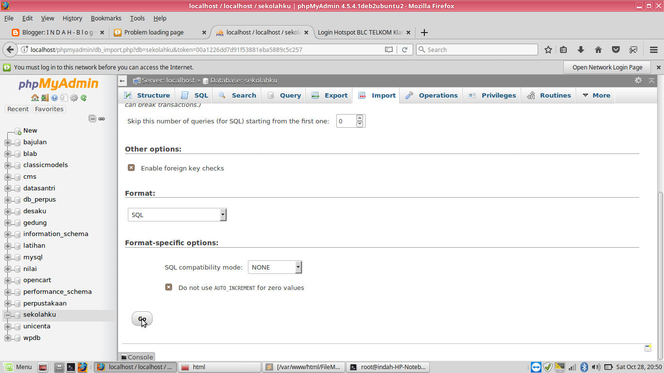 Pengenalan dan installasi CMS Sekolahku - CREATE-SCRIPT - ANGGA BLC TELKOM
