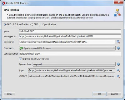 Learning SOA: Hello World Project in SOA Suite 12C