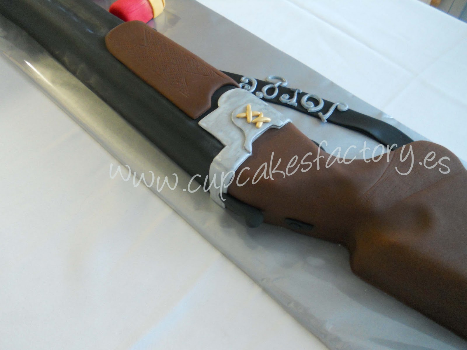 Cupcakes Factory... "El Blog": EL RIFLE DE JORGE / SHOT GUN CAKE