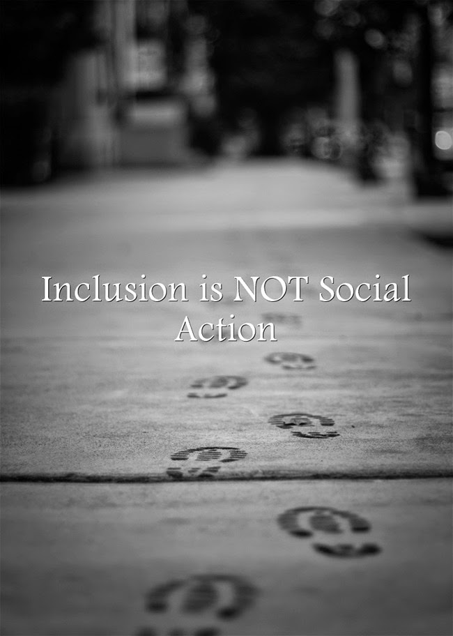 Removing the Stumbling Block: Inclusion is NOT Social Action