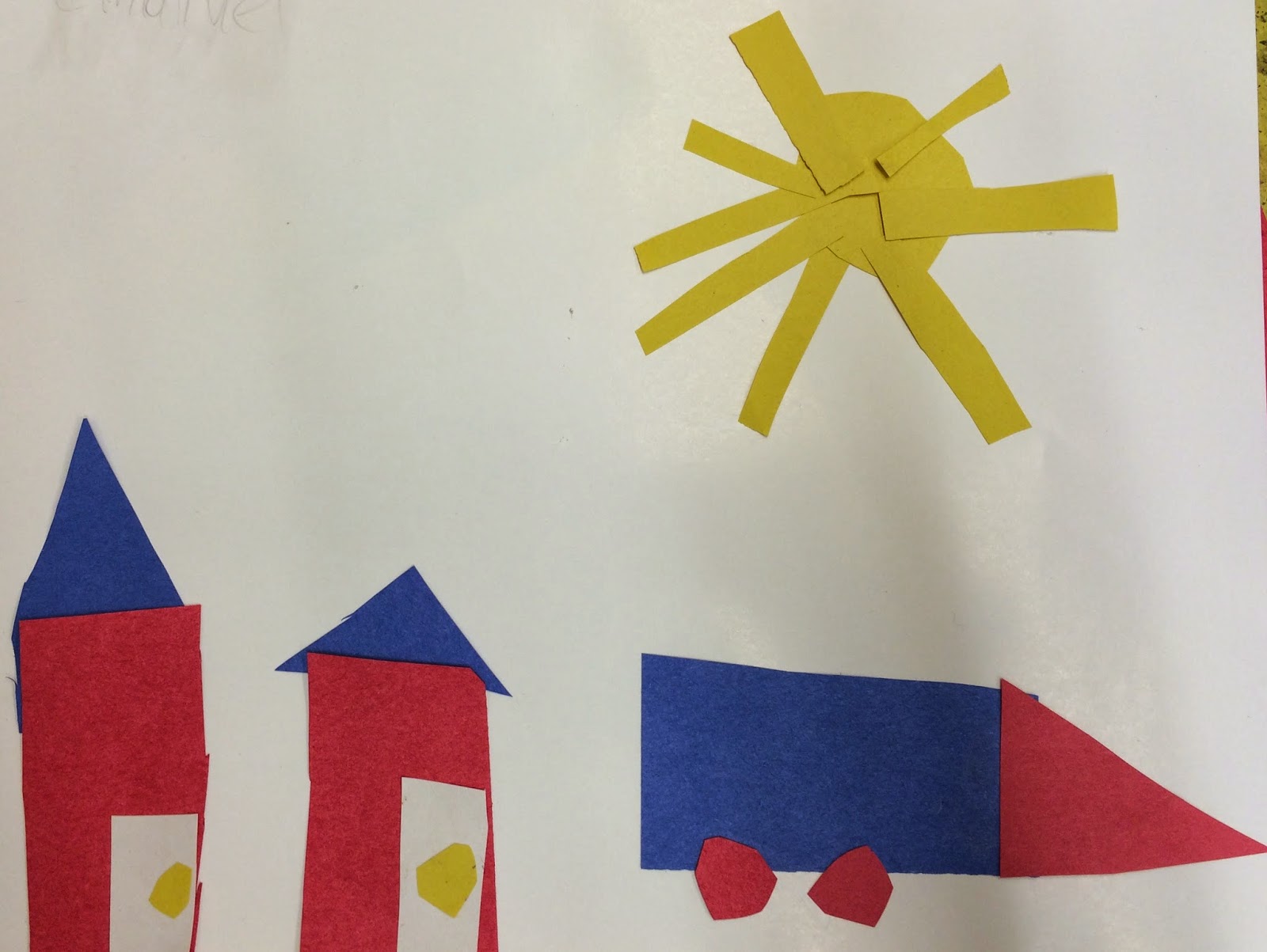 The Art Studio at Cooper Dual Language Academy: Shape Collage