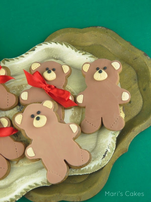 No Icing Teddy Bear Cookies | Mari's Cakes (English)