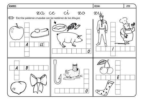 La clase de Marta: REPASO ZA, CE, CI, ZO, ZU