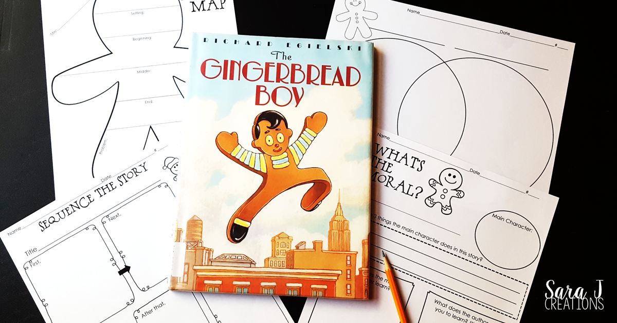 Gingerbread Man Mini ELA Unit | Sara J Creations