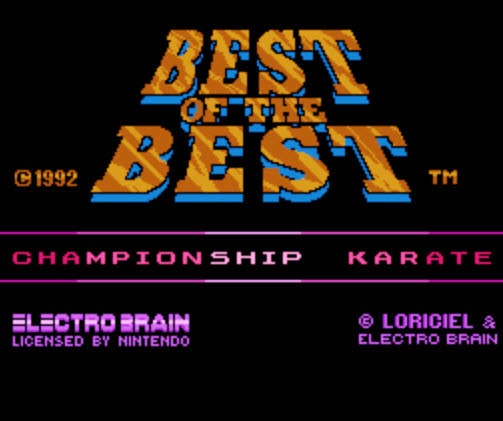 Nerdicus NES Review #82 : Best of the Best: Karate Championship ~ Life ...