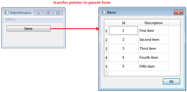 Developer notes: C++. Qt. Forward declaration. One way to get access to ...