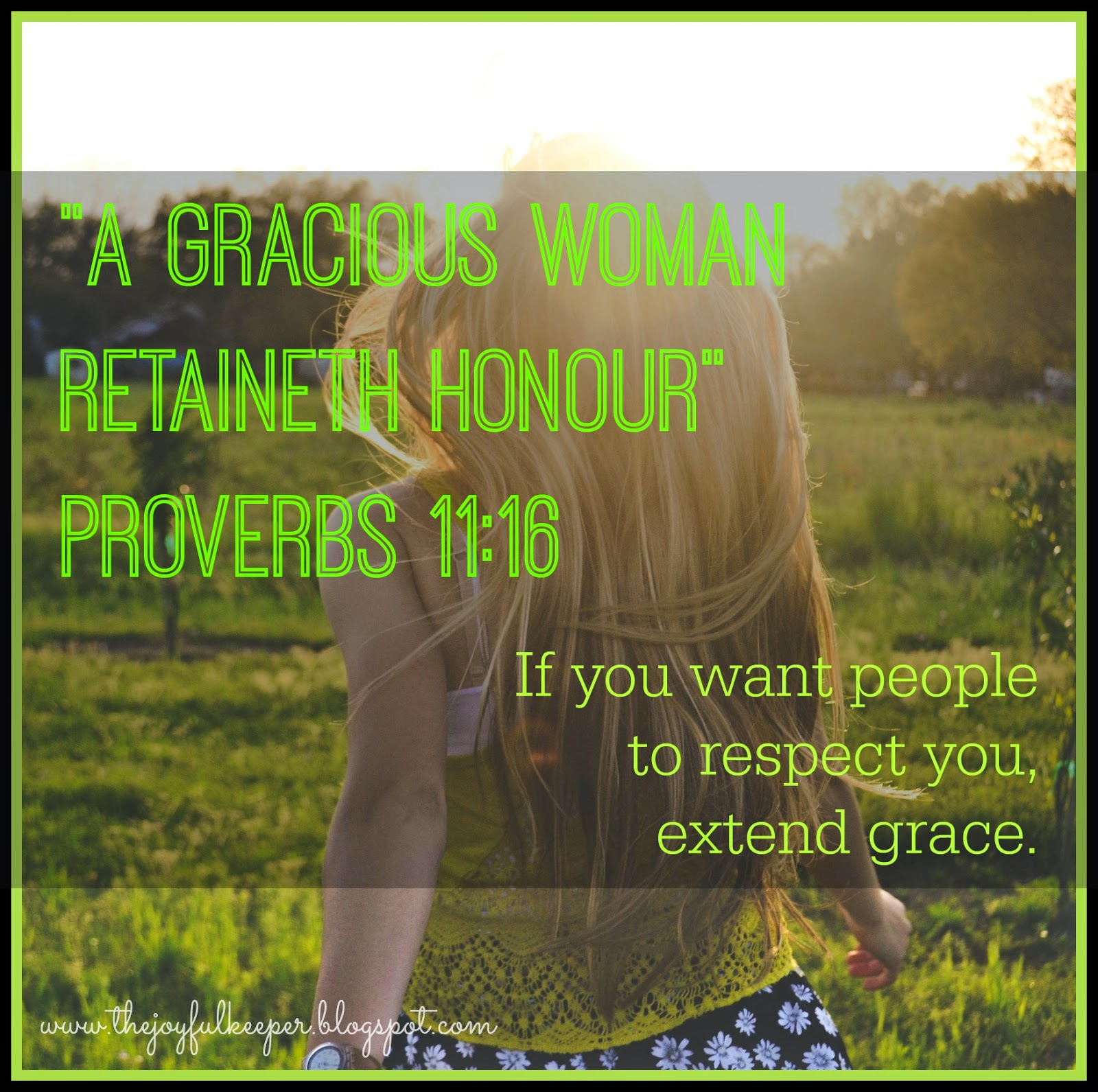 The Joyful Keeper: Women of the Word {the gracious woman}